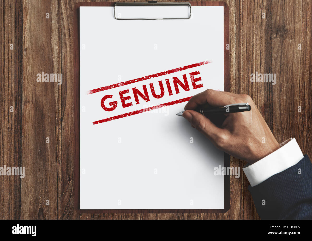 Genuine Authentic License Product Real Trademark Concept Stock Photo ...