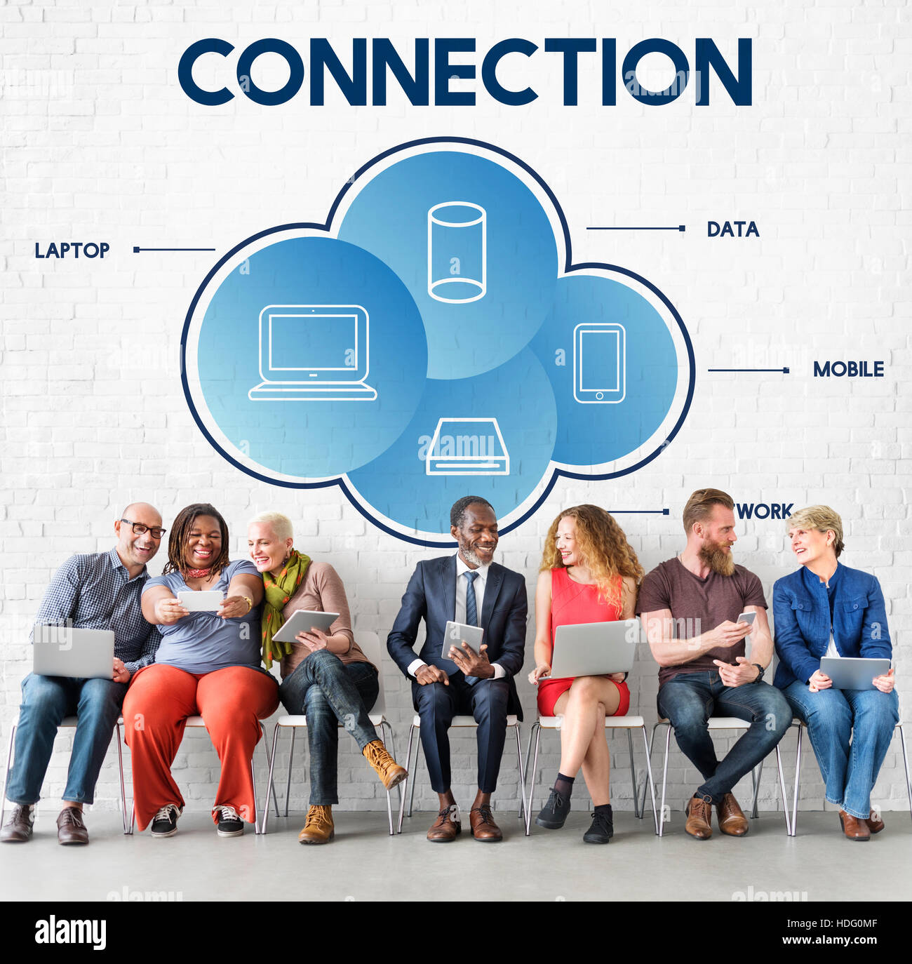 Connection Cloud Network Communication Concept Stock Photo - Alamy