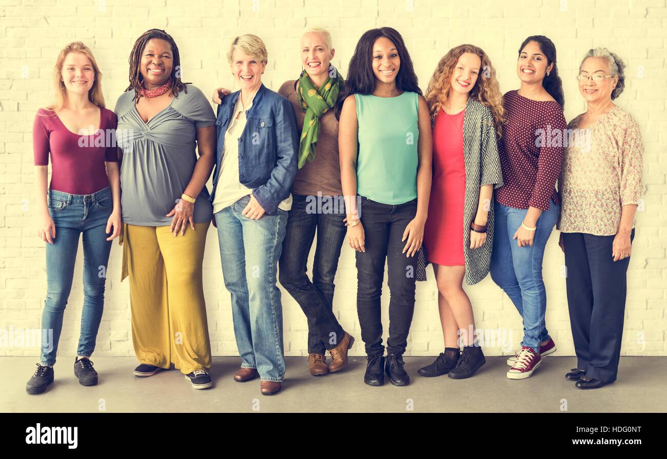Girls Friendship Togetherness Community Concept Stock Photo - Alamy