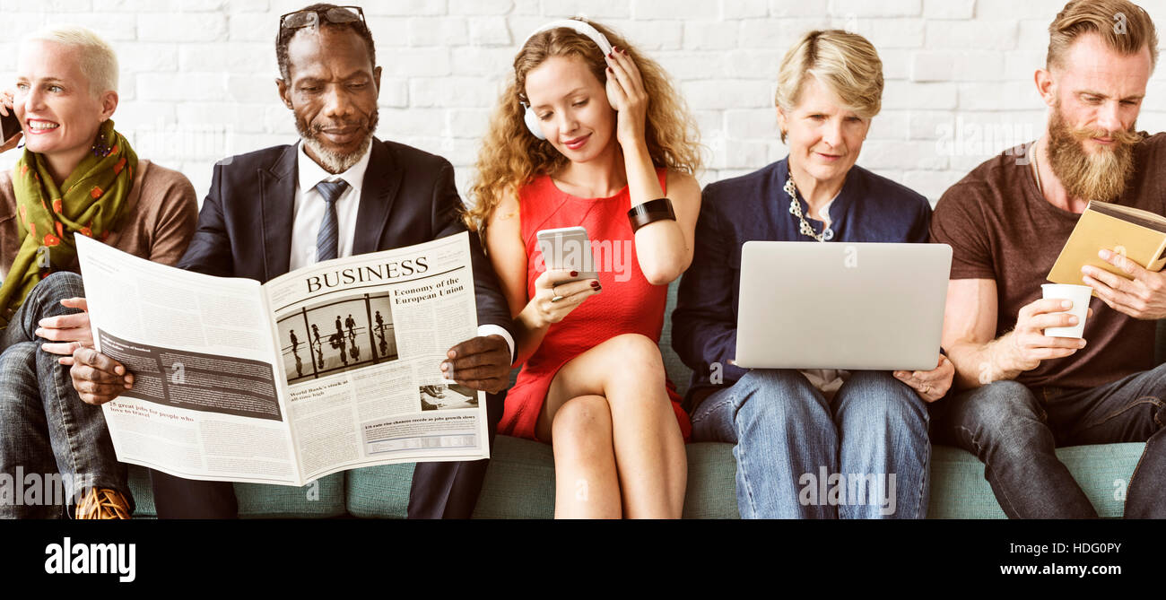 Diversity Group of People Lifestyle Communication Concept Stock Photo ...