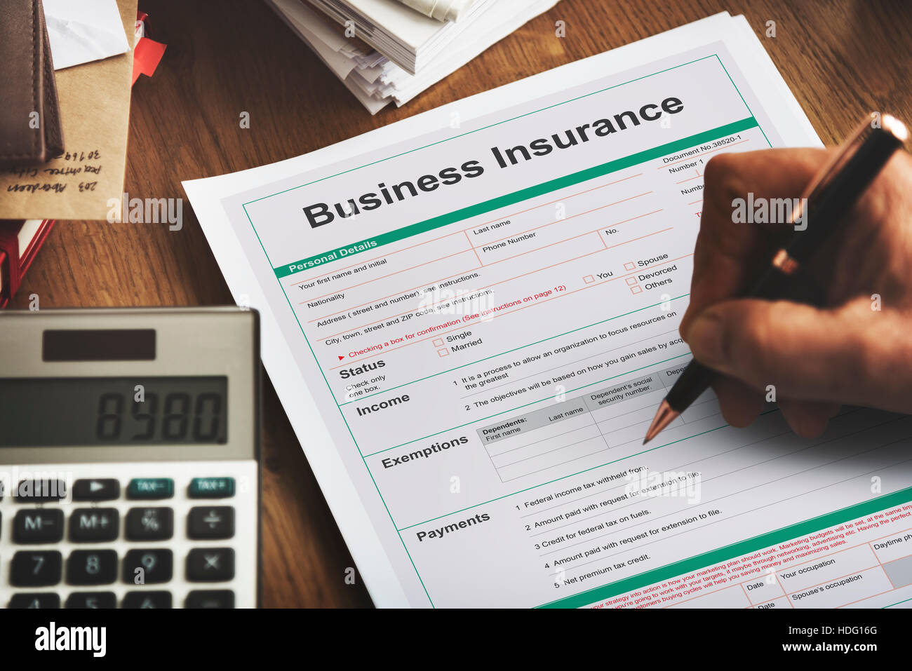 Business Insurance Protection Firm Safety Concept Stock Photo - Alamy