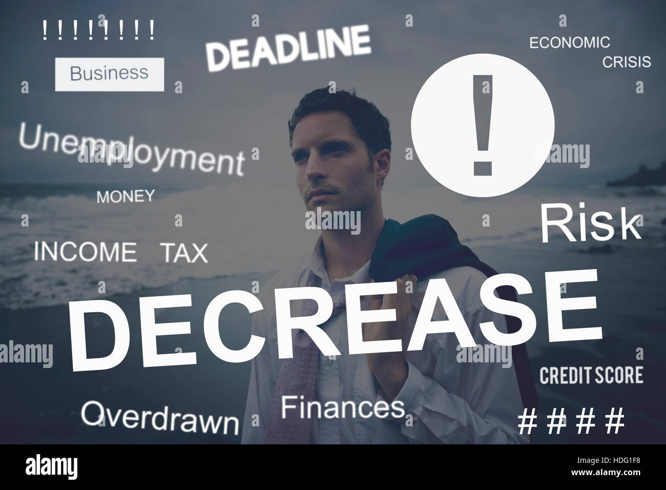 Business Problem Concern Worried Graphic Concept Stock Photo - Alamy