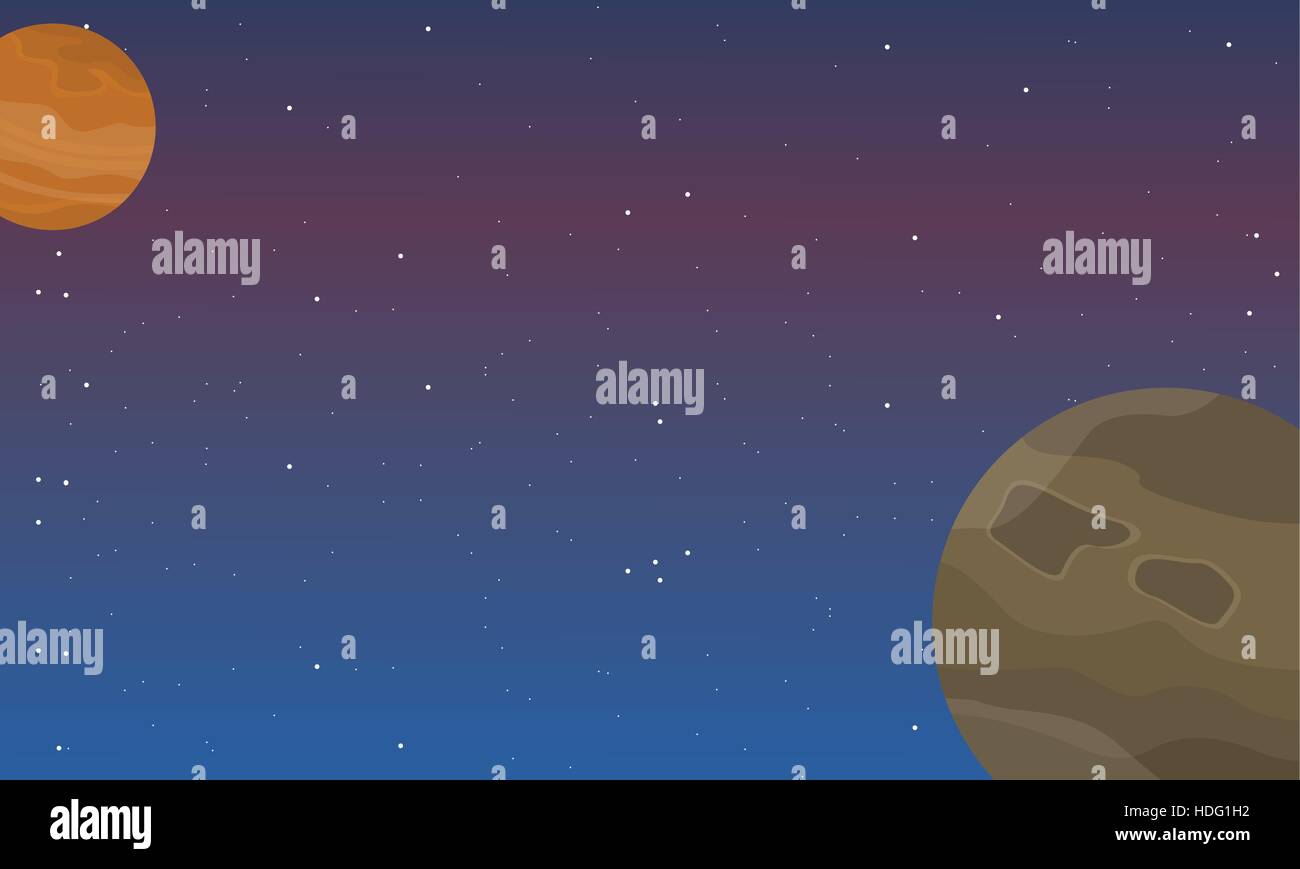 Space element at night landscape Stock Vector Image & Art - Alamy