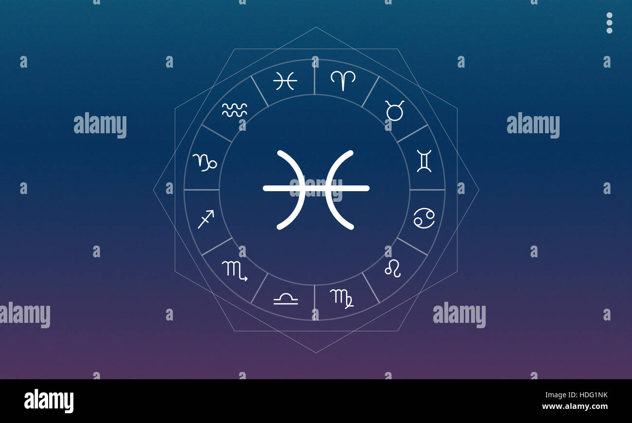 Pisces symbol hi-res stock photography and images - Alamy