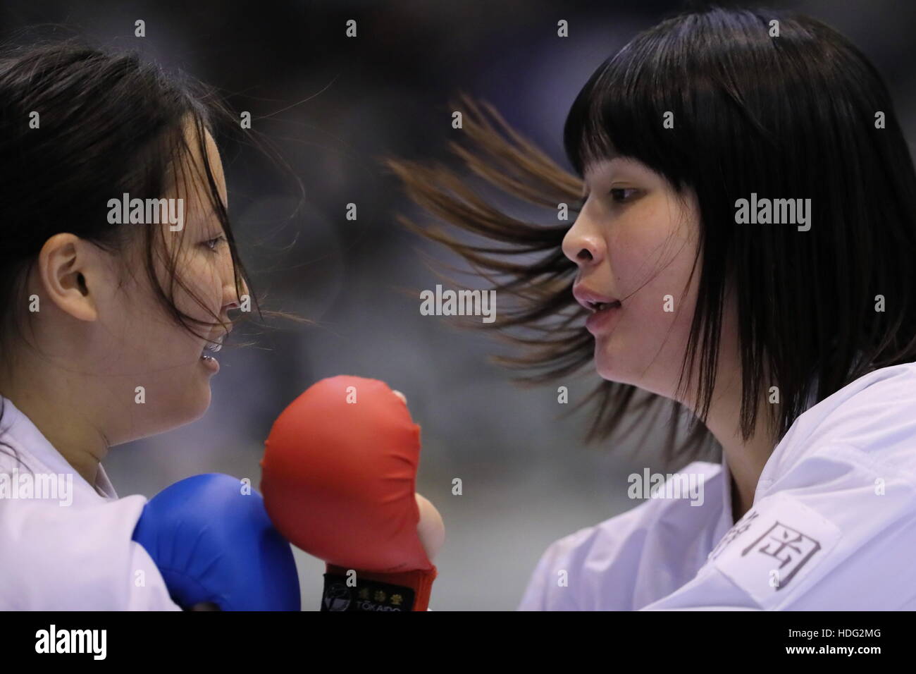 Tokyo, Japan. 10th Dec, 2016. L-R) Rina Okita, Nao Iwase Karate : The 44th Japan Cup Karatedo ...