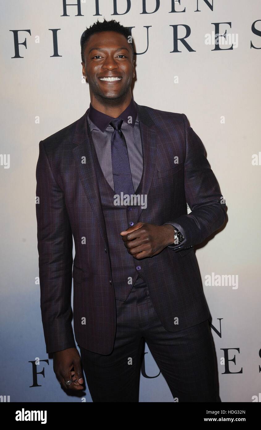New York, NY, USA. 10th Dec, 2016. Aldis Hodge at arrivals for HIDDEN ...
