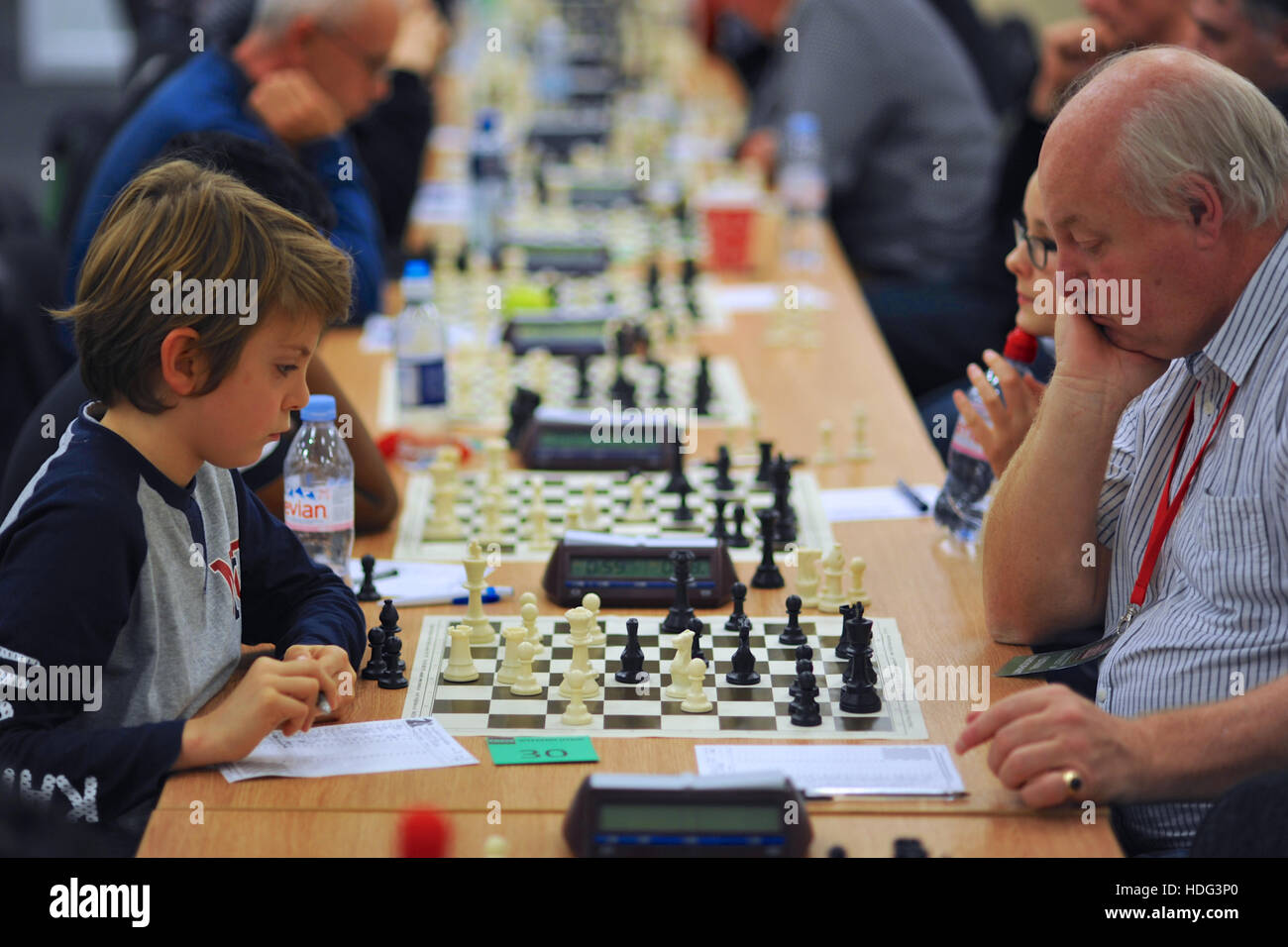 Young player competes in chess hi-res stock photography and images - Alamy