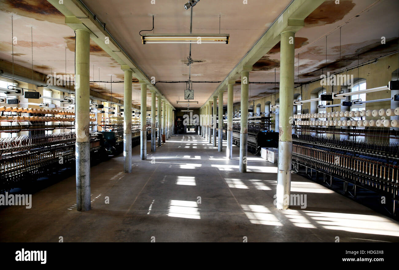 Crimmitschau, Germany. 05th Dec, 2016. A view of the former cotton ...