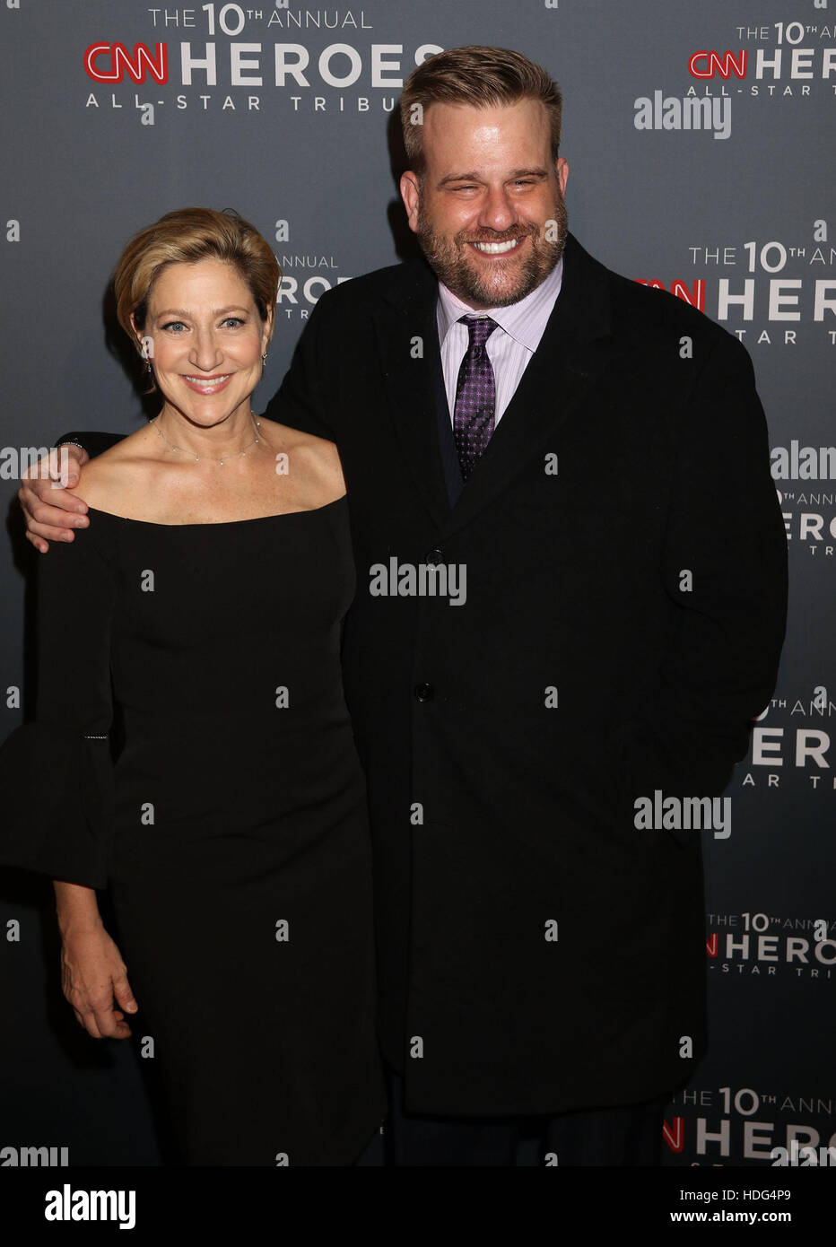 New York, USA. 11th Dec, 2016. Actress EDIE FALCO and STEPHEN WALLEM ...