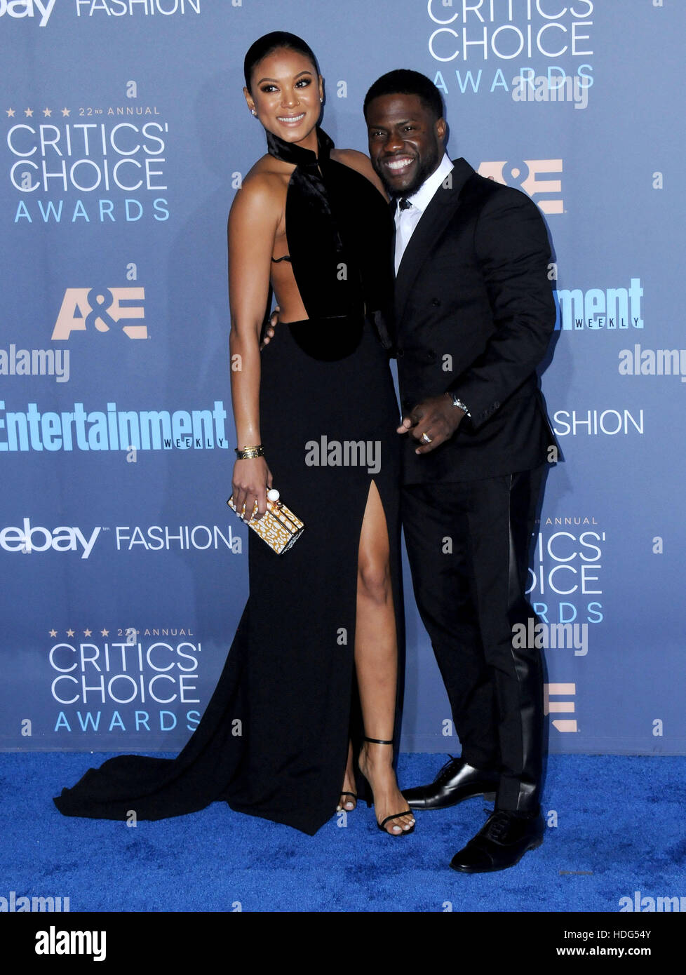 Santa Monica, California, USA. 11th Dec, 2016. Eniko Parris, Kevin Hart ...