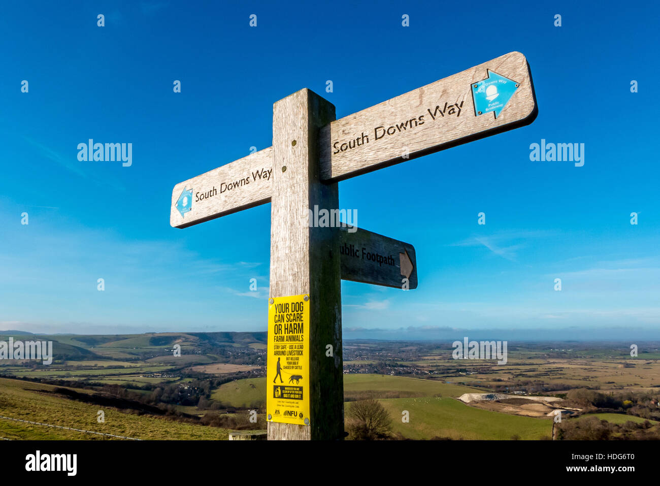 Upper Beeding, UK. 11th Dec, 2016. Walkers on the South Downs near ...