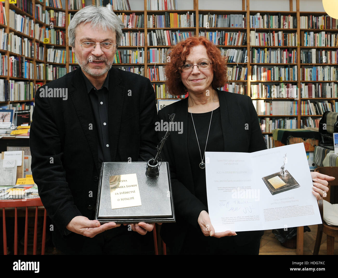 Prague, Czech Republic. 10th Dec, 2016. The Czech Jaromir Savrda Prize ...