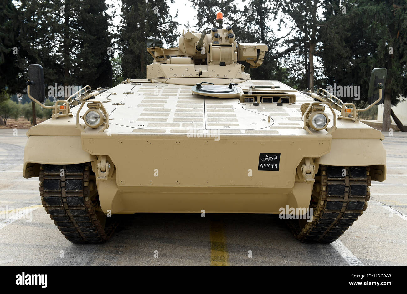 Ammam, Jordan. 11th Dec, 2016. Tanks of the Marder model are being ...