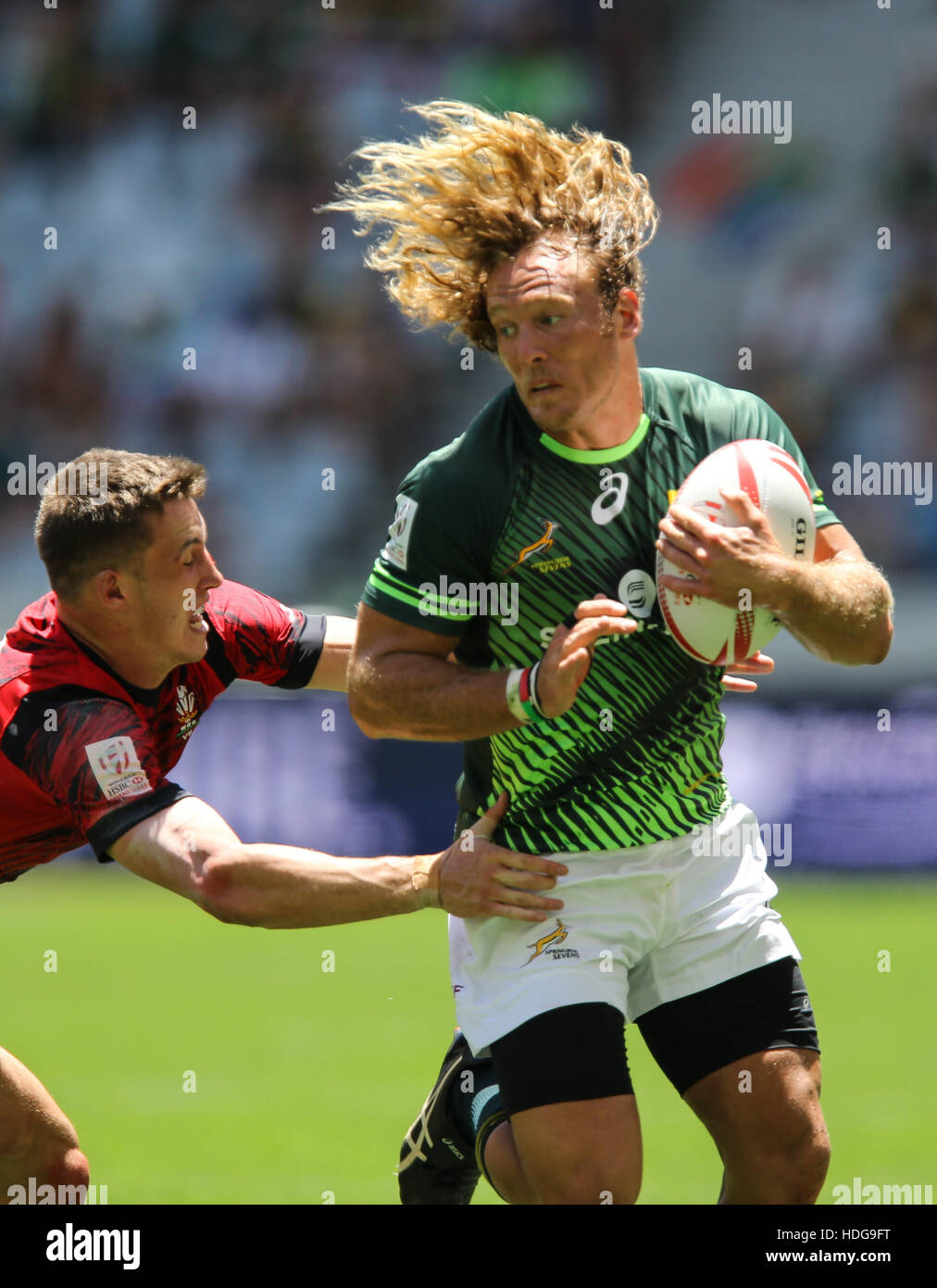 The SA Rugby Springbok Sevens players in action during the 2016 HSBC ...
