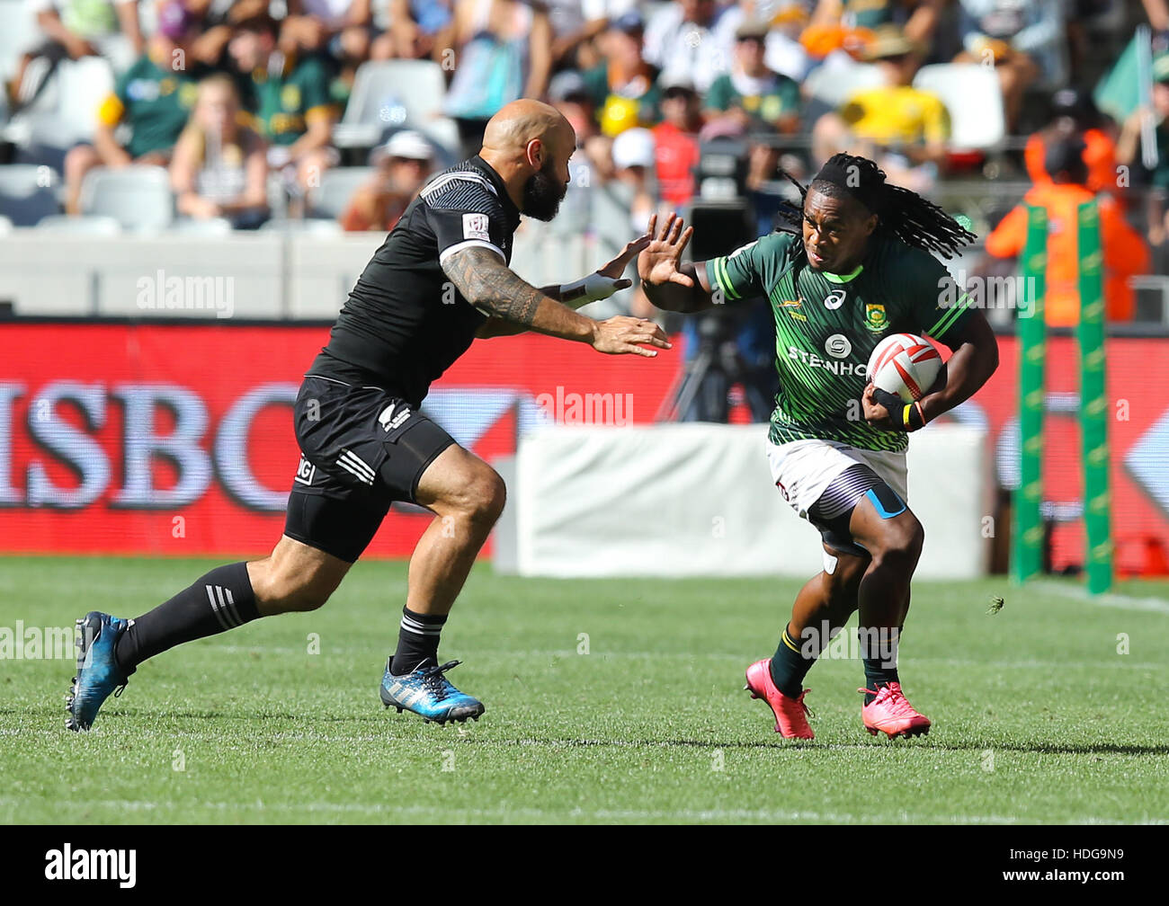 The SA Rugby Springbok Sevens players in action during the 2016 HSBC ...
