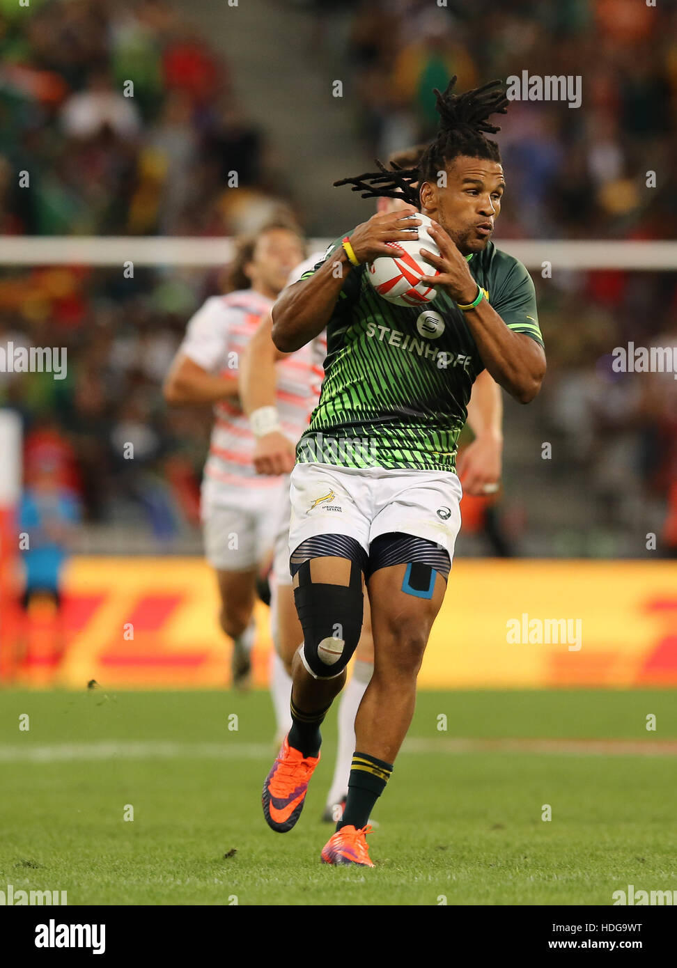 The SA Rugby Springbok Sevens players in action during the 2016 HSBC ...