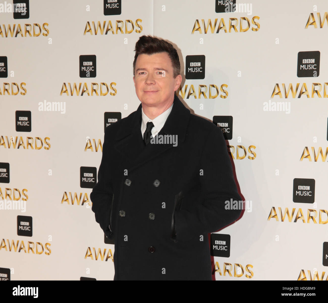 London, UK. 12th December, 2016. Rick Astley arriving at the red carpet ...