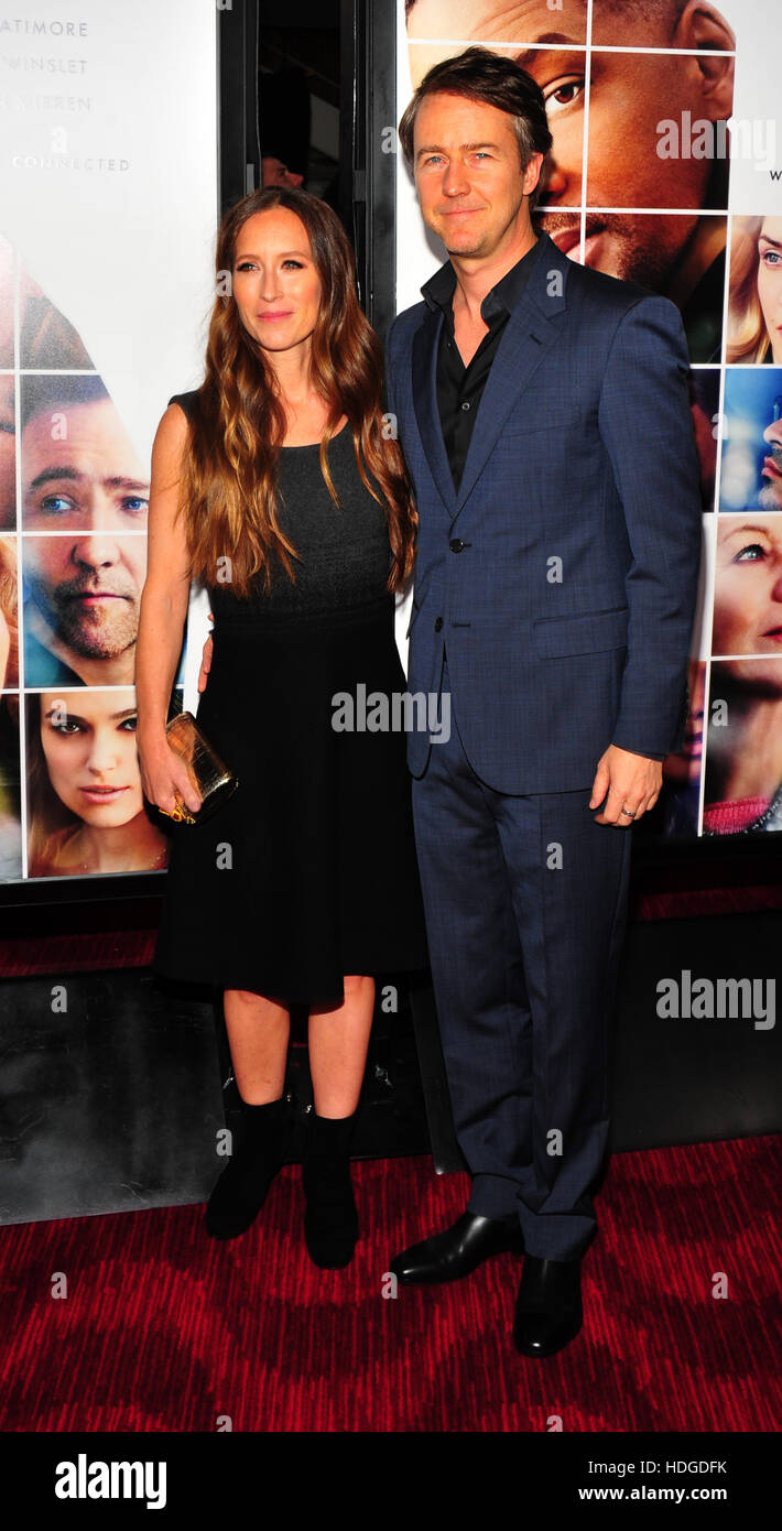 New York, USA. 12th Dec, 2016. Ed Norton, Shauna Robertson attends the ...