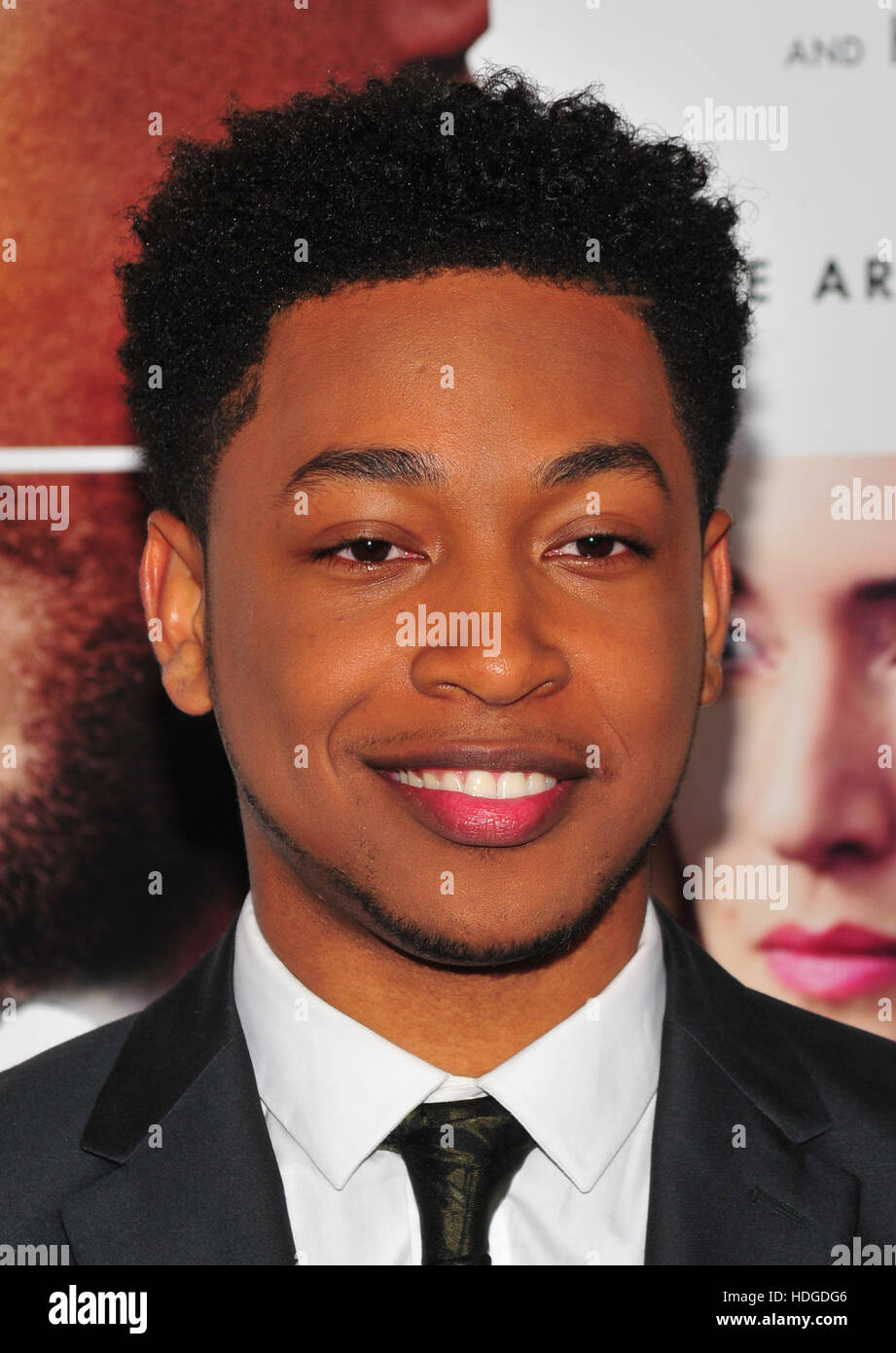 New York, USA. 12th Dec, 2016. Jacob Latimore attends the 'Collateral ...