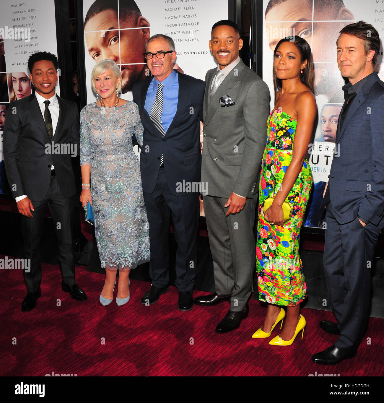 New York, USA. 12th Dec, 2016. Jacob Latimore, Helen Mirren, David ...