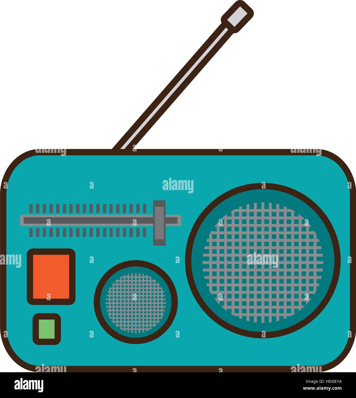 green radio classic antenna vector illustration eps 10 Stock Vector ...