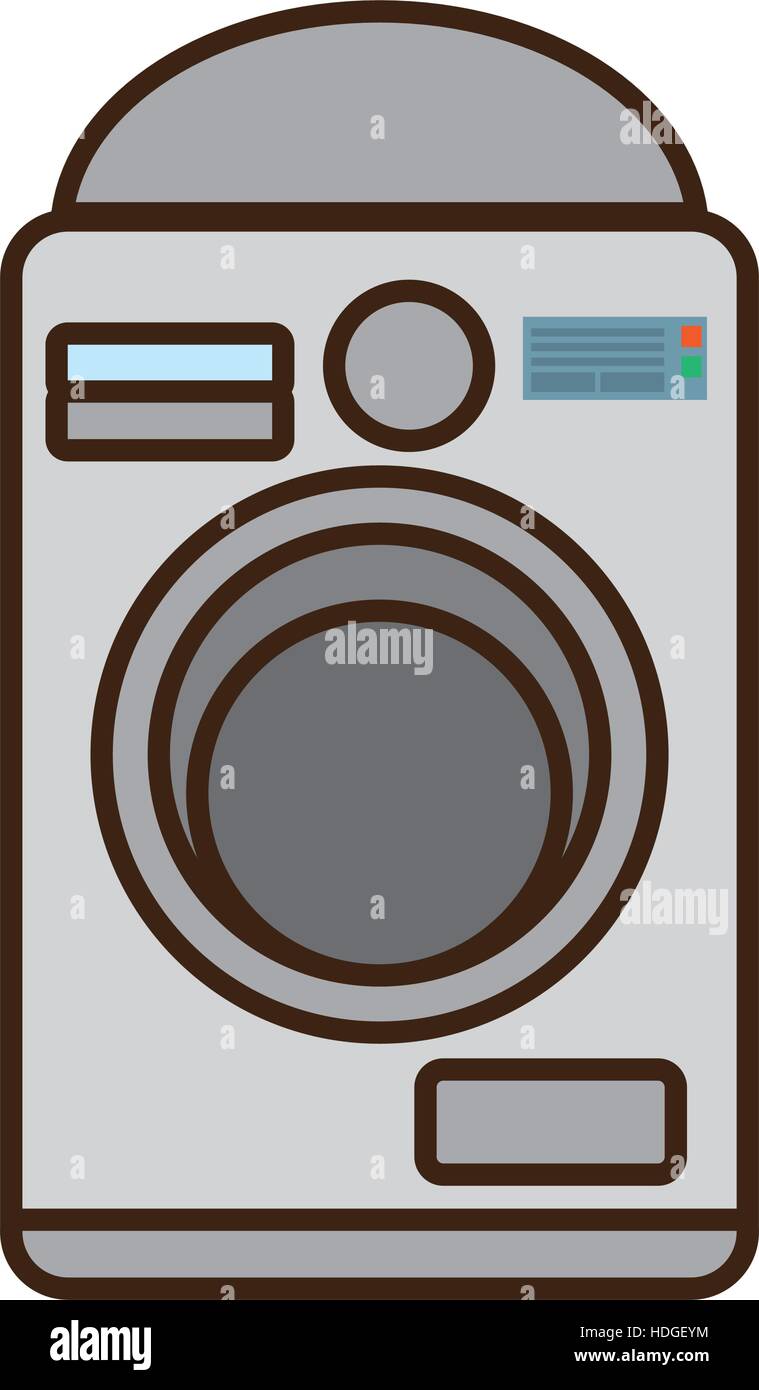 cartoon washing machine home appliance vector illustration eps 10 Stock ...