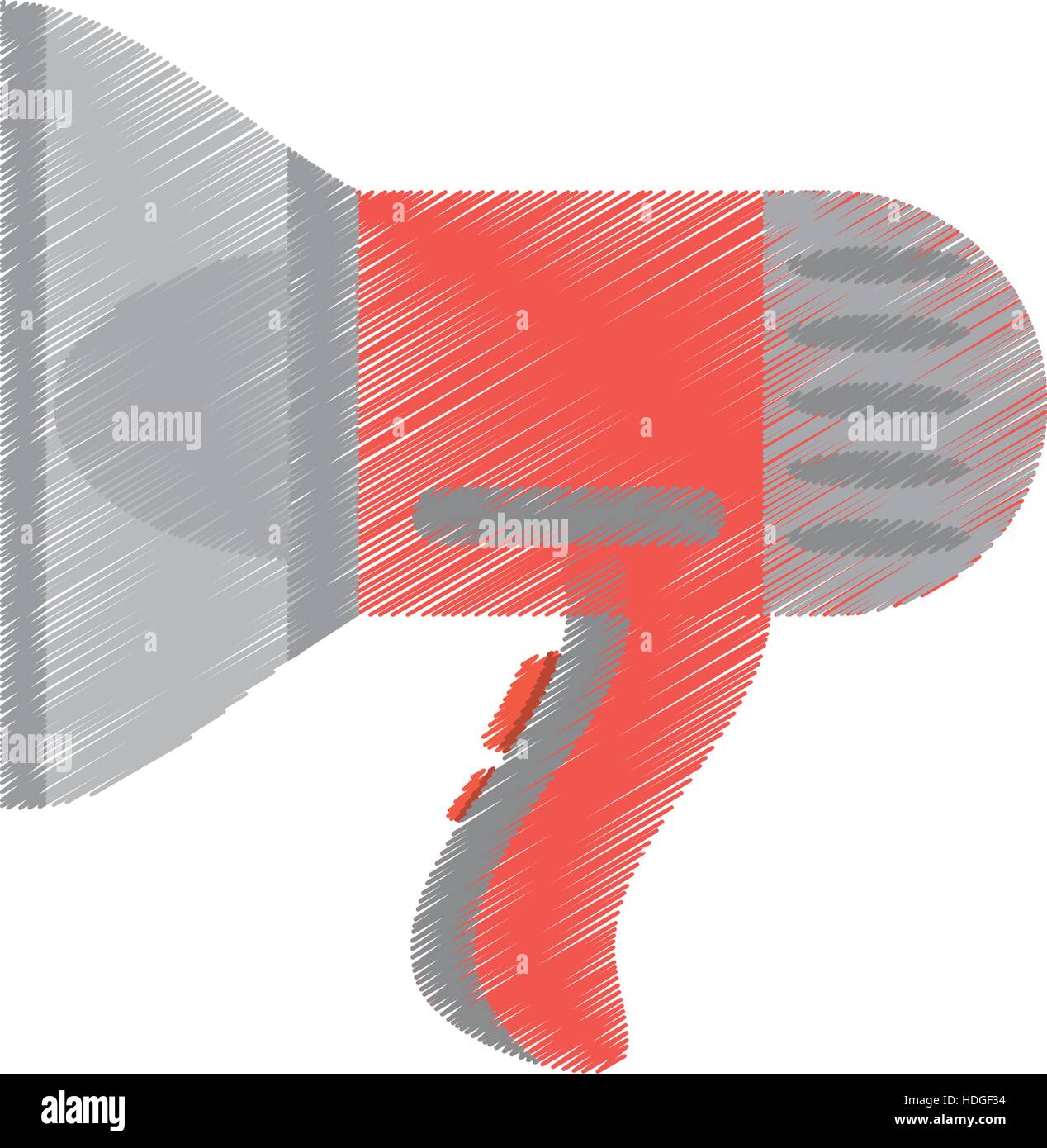 drawing dryer personal appliance home vector illustration eps 10 Stock ...