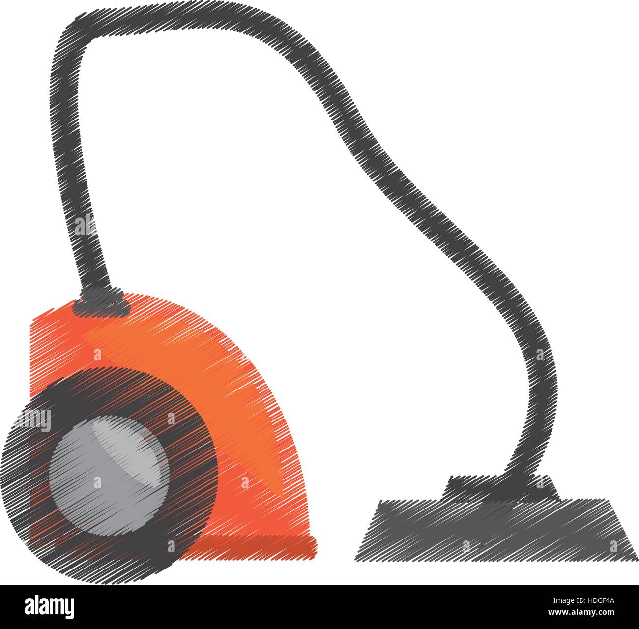 drawing modern vacuum cleaner appliance vector illustration eps 10 ...