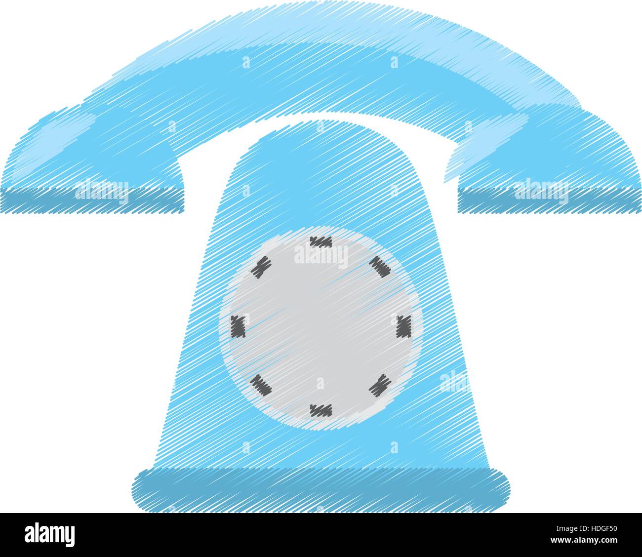 drawing telephone communication appliance home vector illustration eps ...