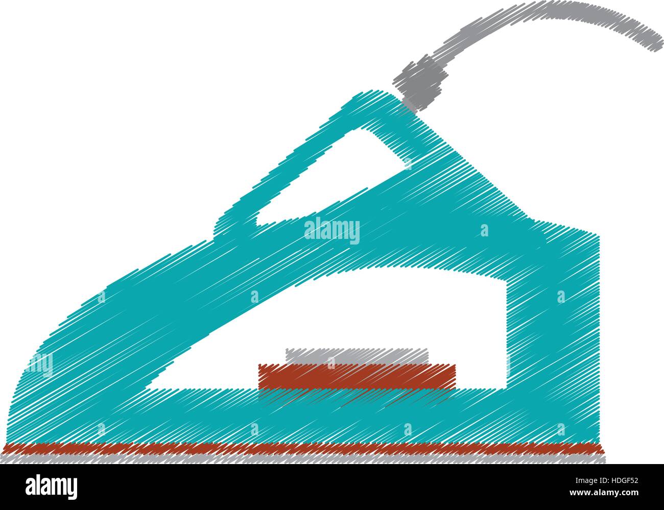 drawing steam iron household vector illustration eps 10 Stock Vector ...