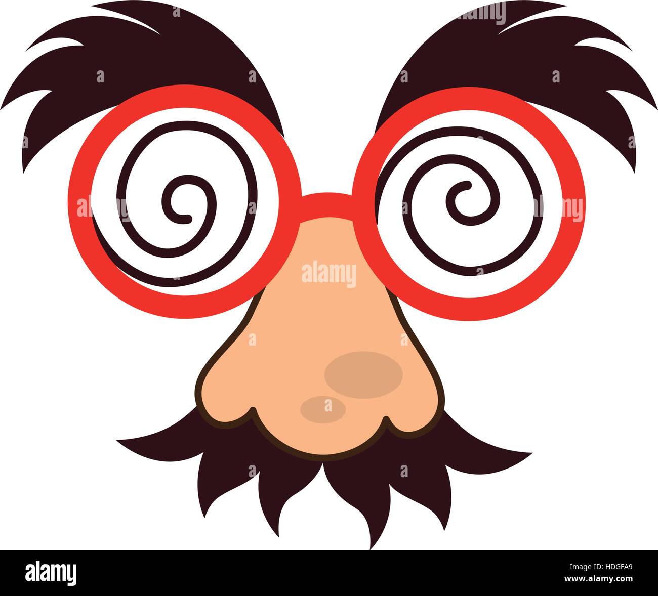 Cartoon april fool mask comic Cut Out Stock Images & Pictures - Alamy