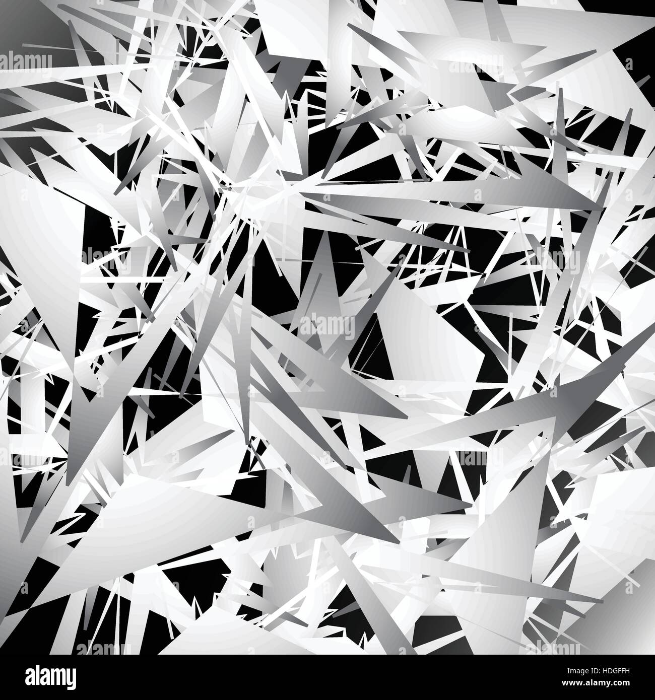 Geometric art with shaded edgy random shapes. Shattered rough texture ...