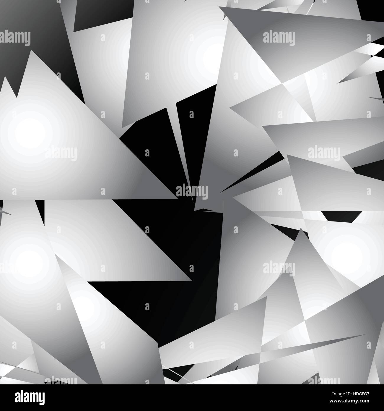 Geometric art with shaded edgy random shapes. Shattered rough texture ...