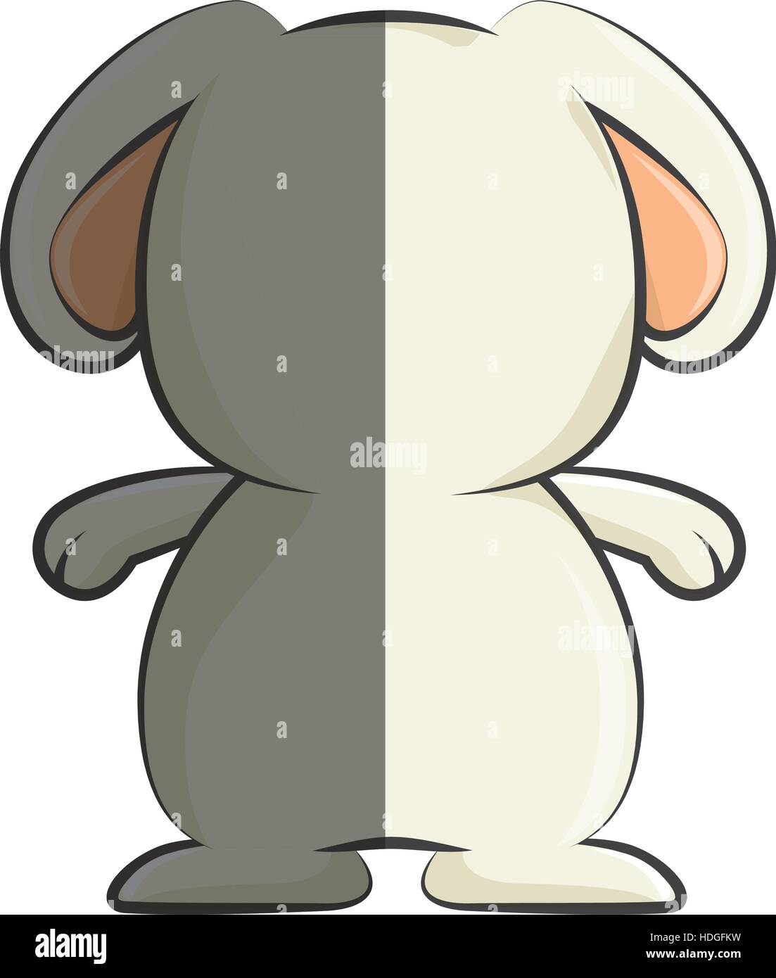 cute rabbit character kawaii style vector illustration design Stock ...