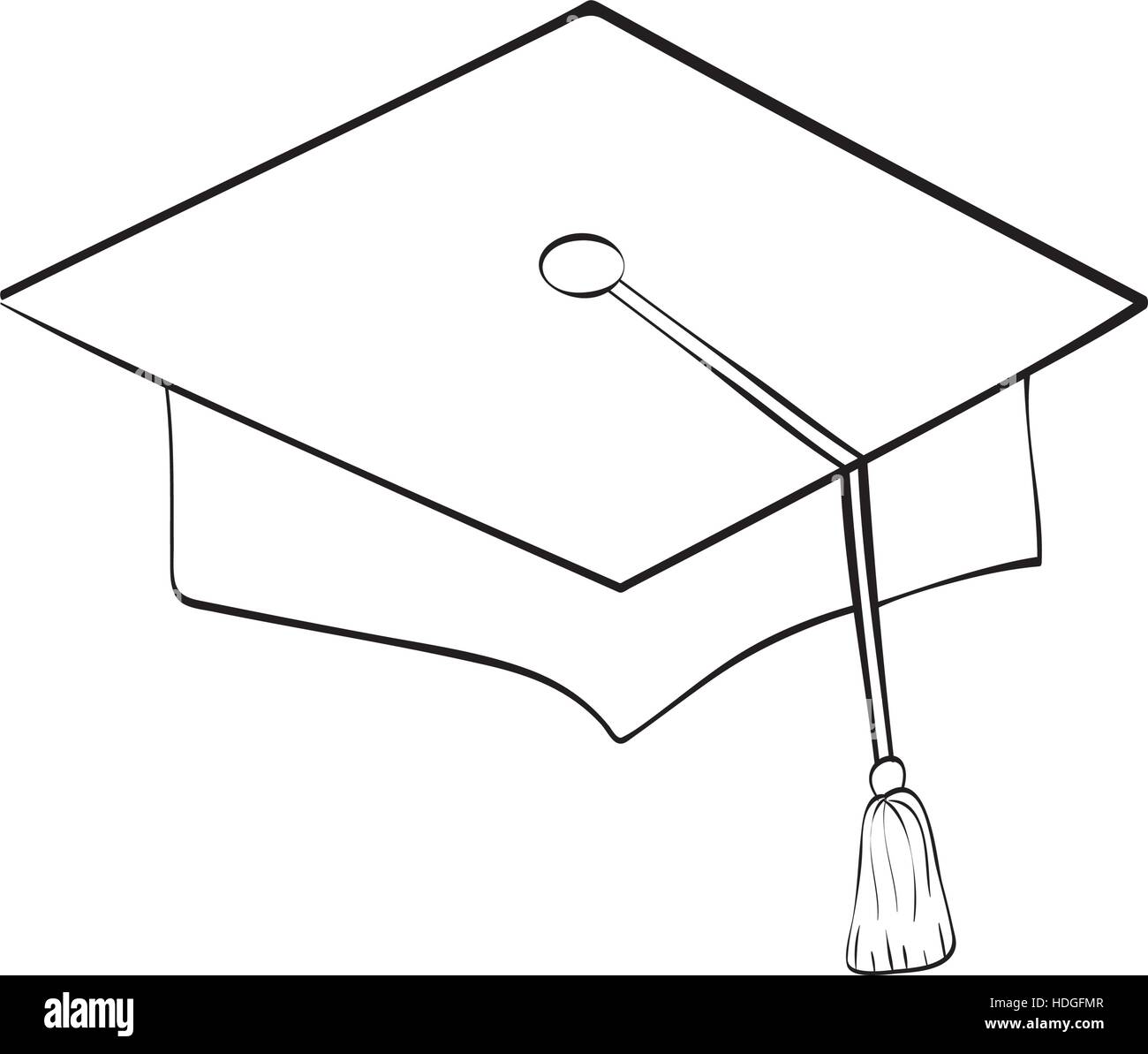 Graduation student hat Stock Vector Image & Art - Alamy