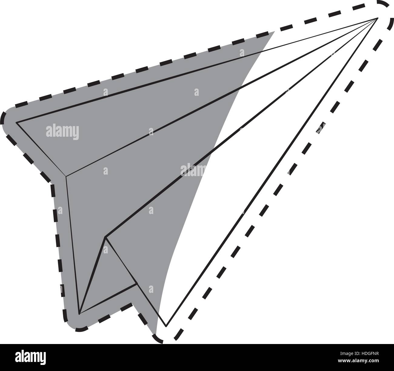 Paper plane draw Stock Vector Image & Art - Alamy