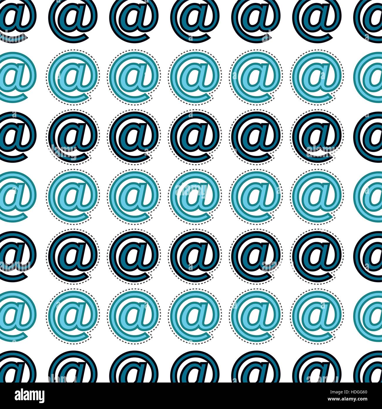 arroba symbol pattern background vector illustration design Stock ...