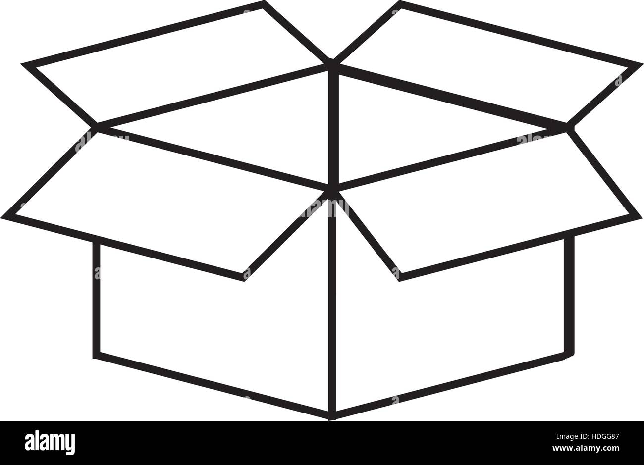 Open box symbol Stock Vector Image & Art - Alamy