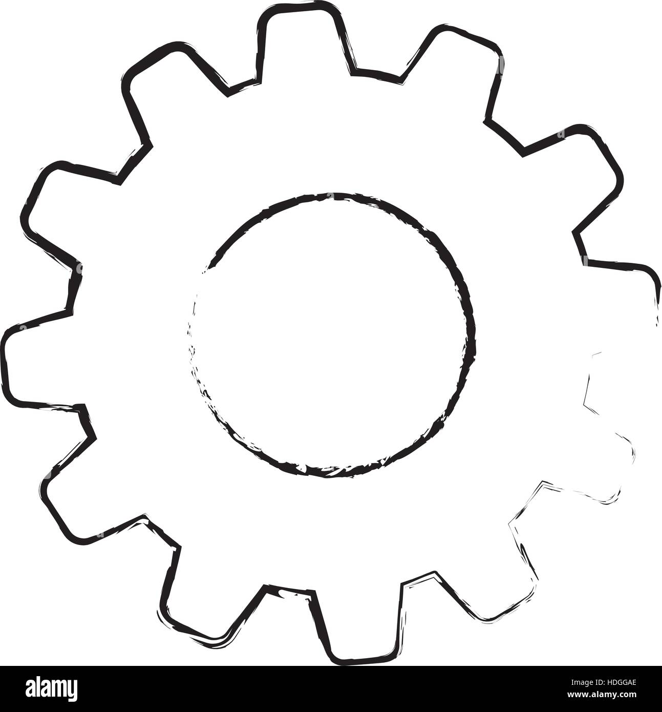 Isolated gear symbol Stock Vector Image & Art - Alamy
