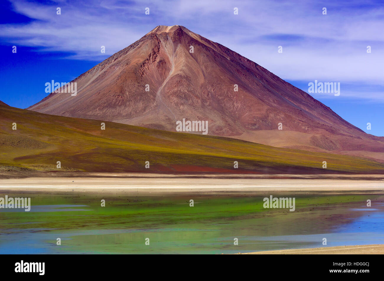 Laguna Verde in Bolivia Stock Photo - Alamy