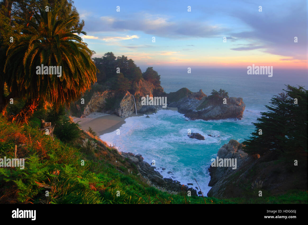 McWay Falls in Big Sur California Stock Photo - Alamy