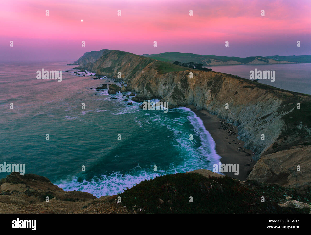 Idyllic beach point reyes hi-res stock photography and images - Alamy