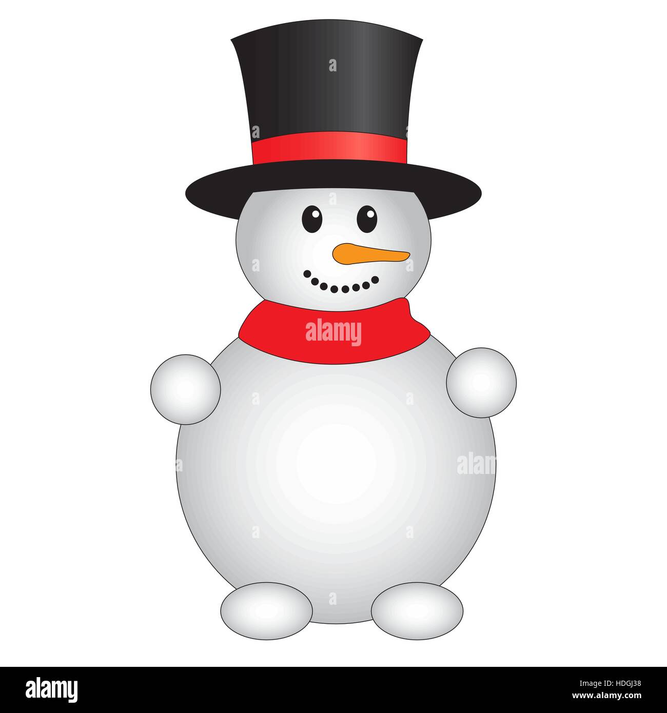 Christmas toy snowman decoration Stock Vector Images - Alamy