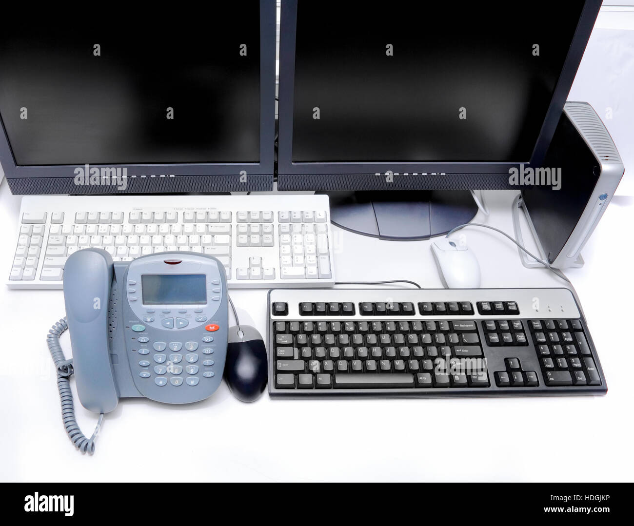 Workplace business person in the office. Phone and computer Stock Photo ...