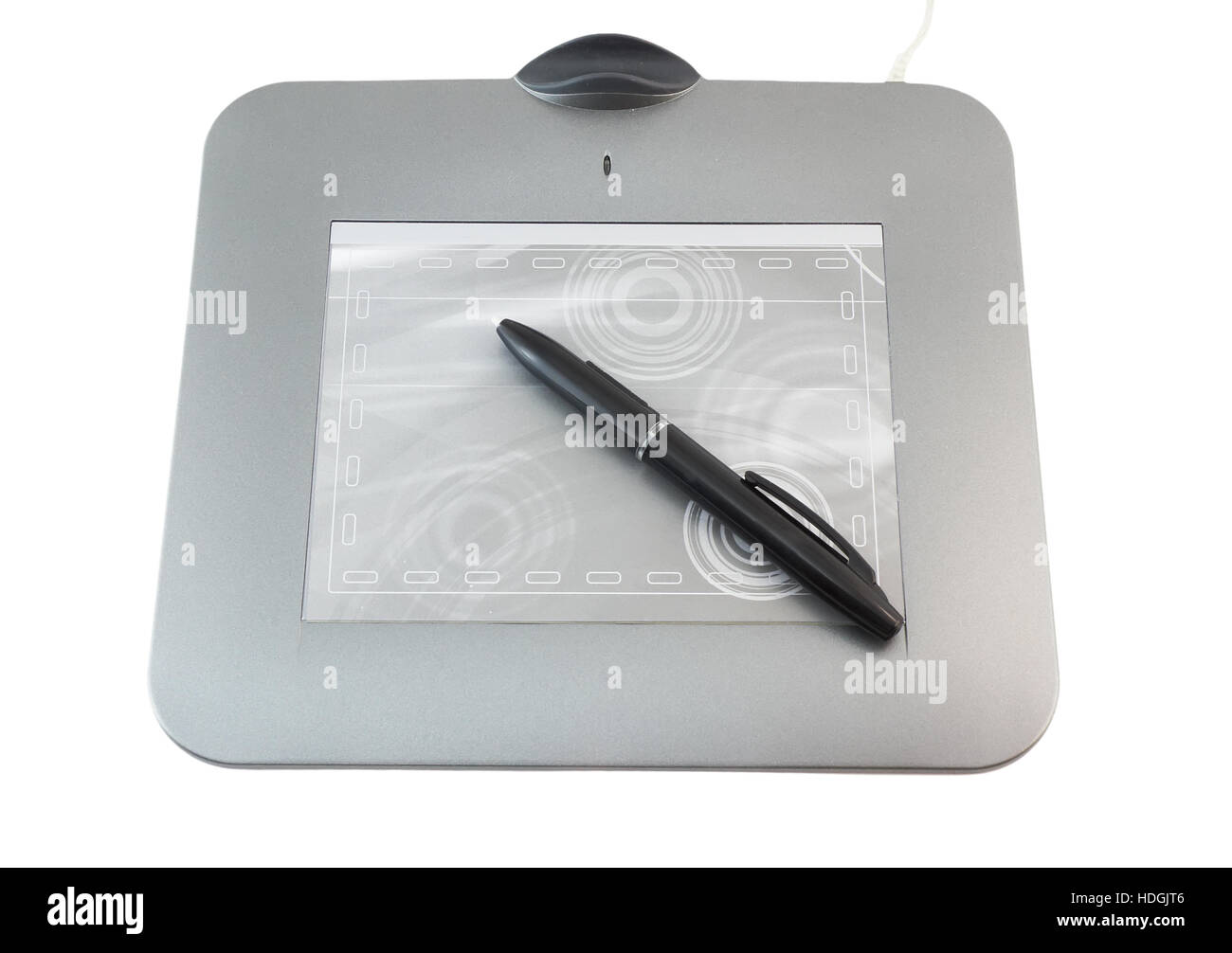 Pen tablet on white background. Isolated Stock Photo - Alamy