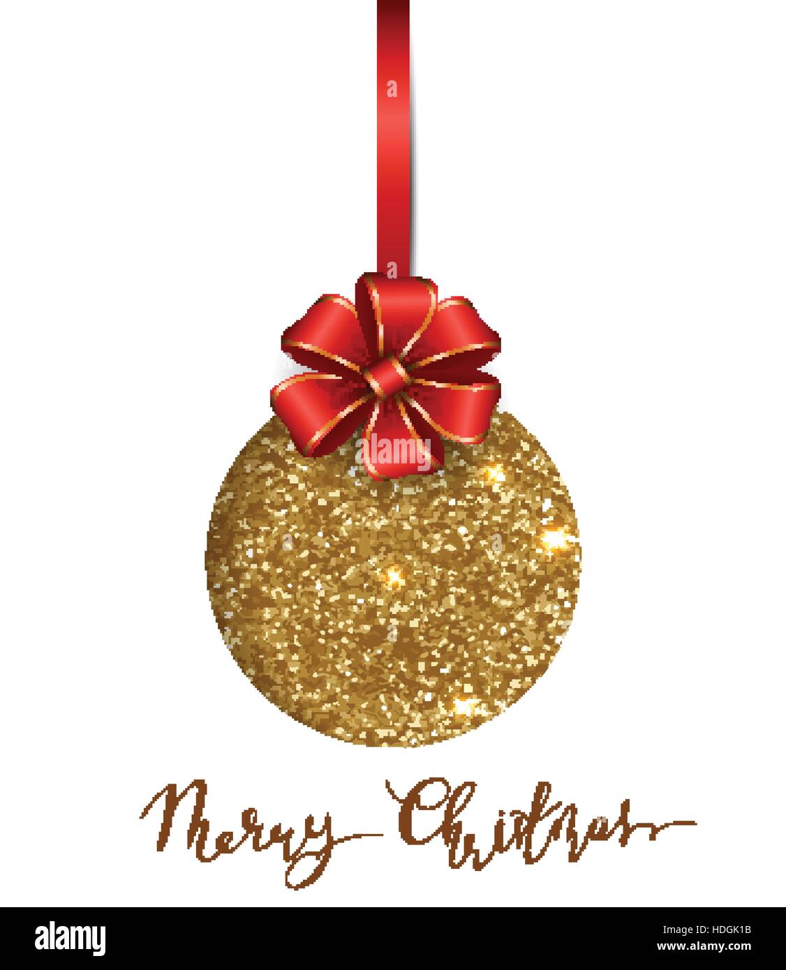 Merry christmas red gold Stock Vector Images - Alamy