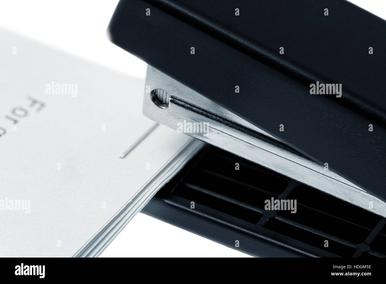 Stapler attach a documents. Isolated on a white background Stock Photo ...