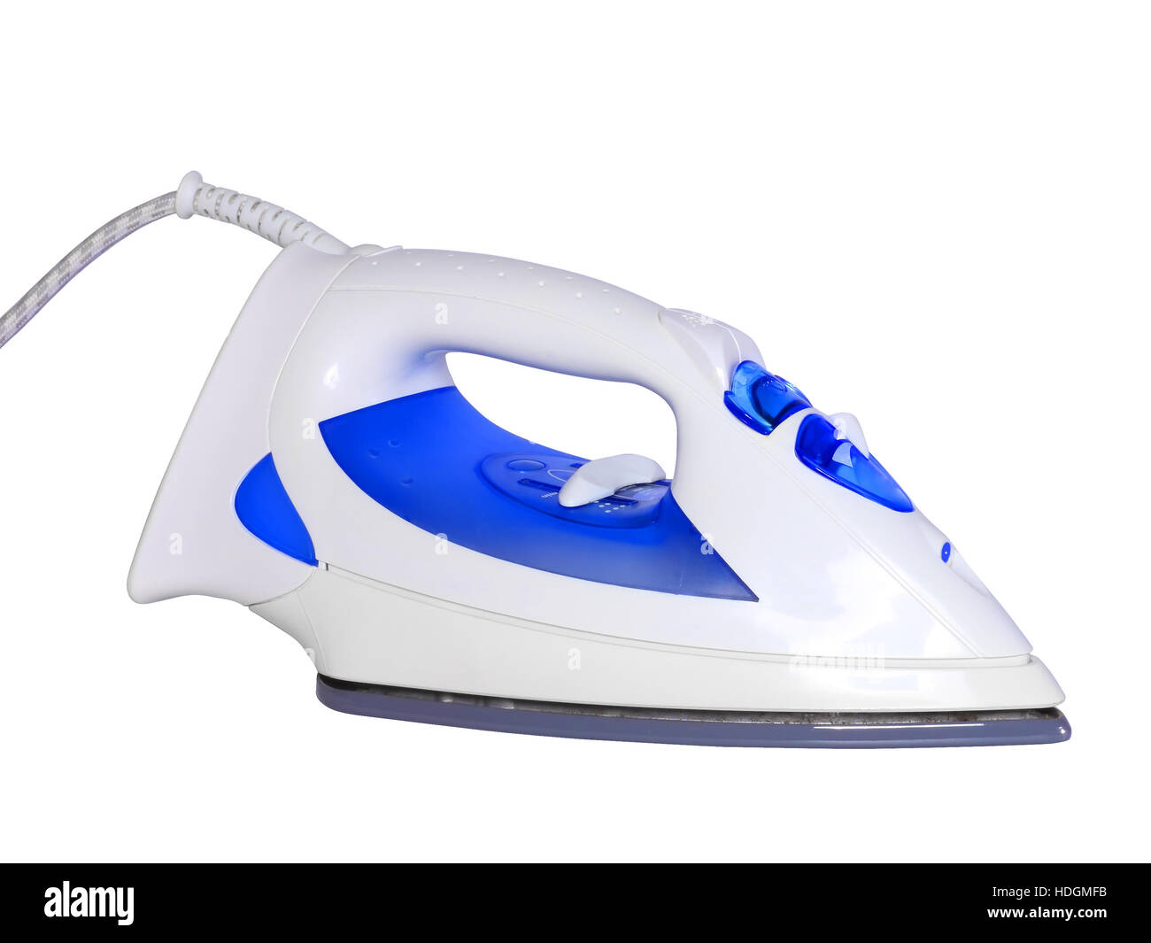 Electric iron. Isolated over white Stock Photo - Alamy