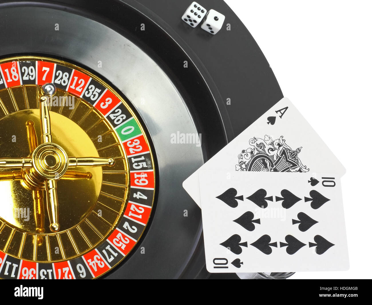 Playing card ten over white hi-res stock photography and images - Alamy