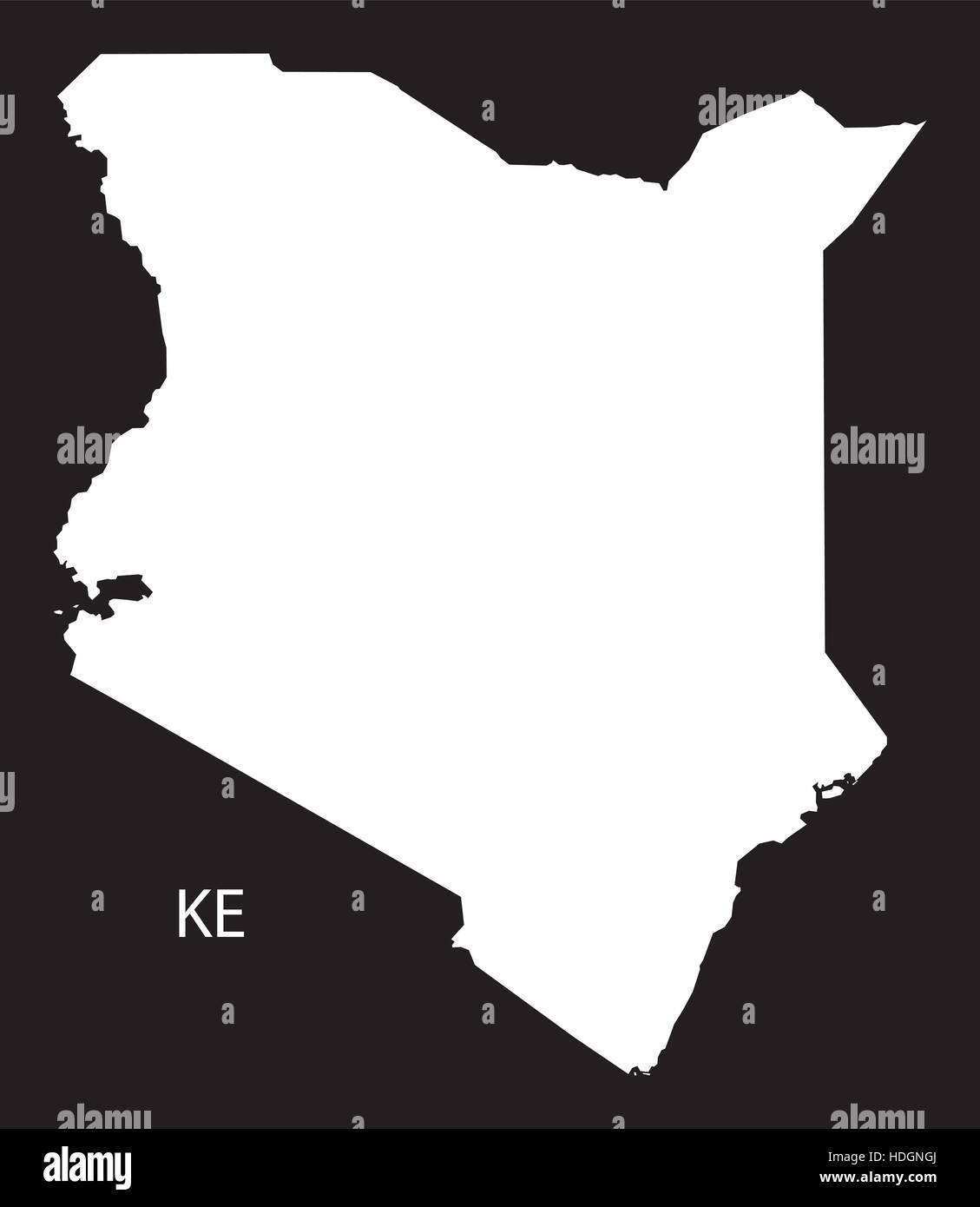 Kenya map hi-res stock photography and images - Alamy
